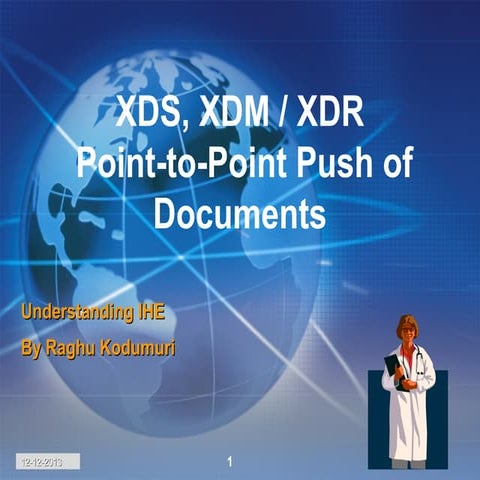 IHE-XDS_XDR-XDM Understanding | PPT