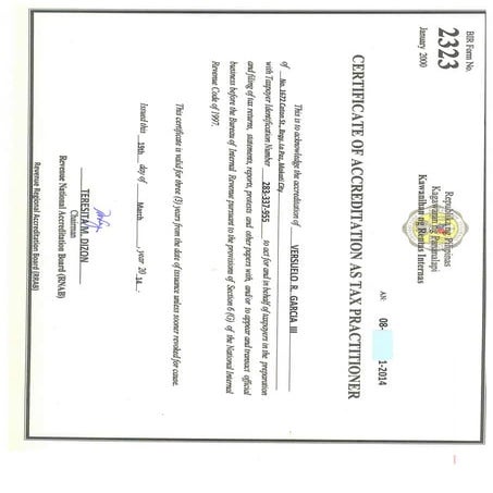 BIR Accreditation | PDF