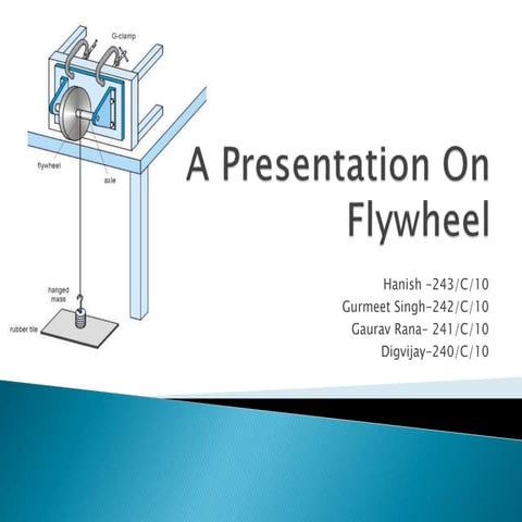 MOMENT INERTIA OF A FLYWHEEL LAB REPORT | DOCX
