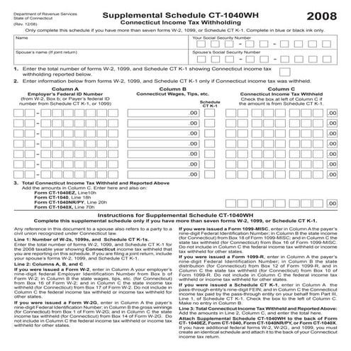 Connecticut Alternative Minimum Tax Return - Individuals ( | PDF