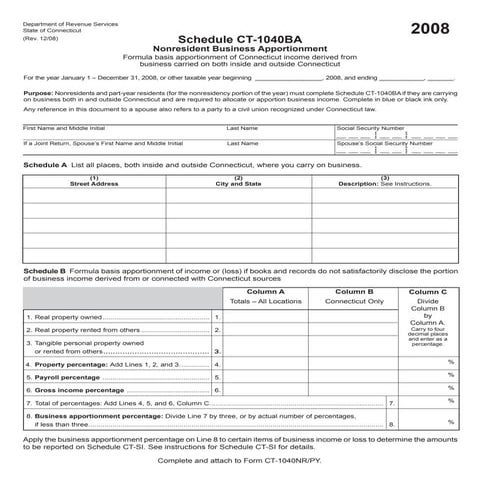 2006 Form CT-1040X | PDF
