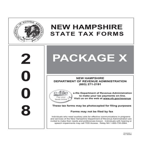 Taxpayer Forms Booklet for 2008 | PDF