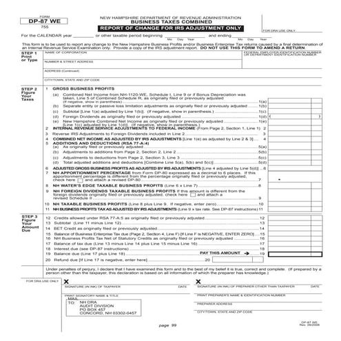 Business Enterprise Tax Return | PDF