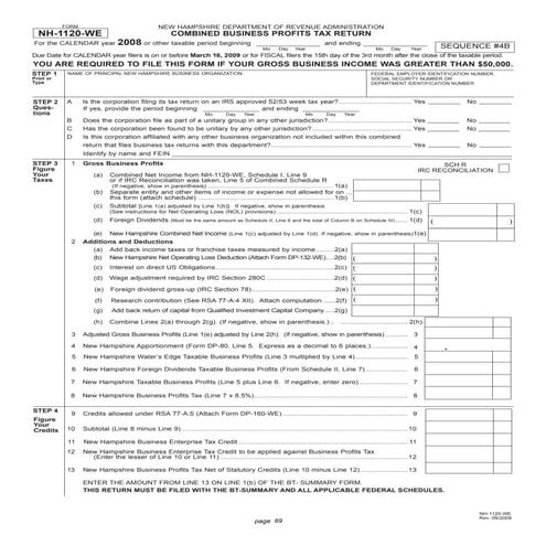 Net Operating Loss (NOL) Deduction Form | PDF