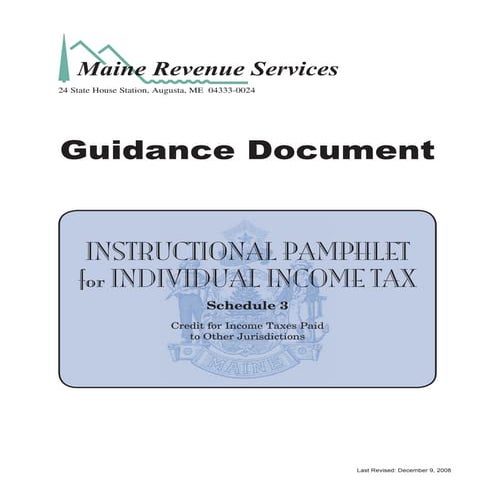 - Instructional pamphlet for Schedule 3 | PDF
