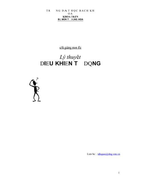 Dieu khien tu dong | PDF