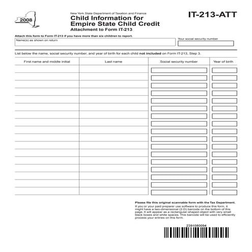 IT-216 Claim for Child and Dependent Care Credit and instructions | PDF