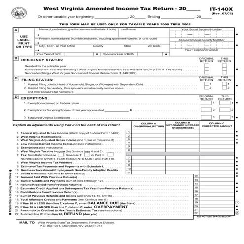 it140x2003 state.wv.us/taxrev/forms | PDF