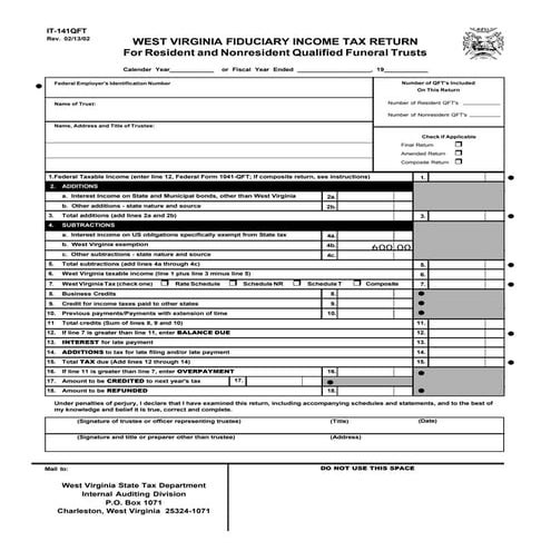 it141qft state.wv.us/taxrev/forms | PDF