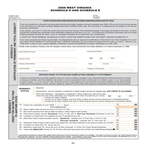 schedule A wv.us taxrev forms | PDF