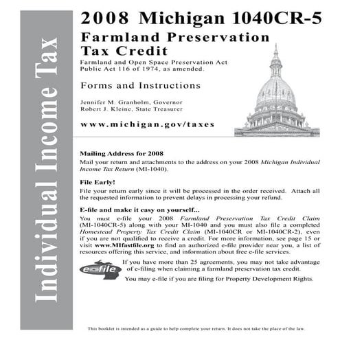 MI-1040CR-7booklet_michigan.gov documents taxes | PDF