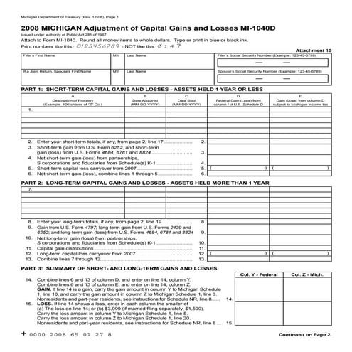 Sample 8949 Document BearTax | PDF