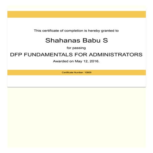 DFP FUNDAMENTALS FOR ADMINISTRATORS | PDF