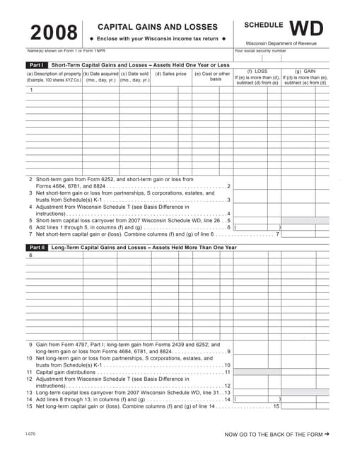 Form 1040, Schedule D-Capital Gains and Losses | PDF