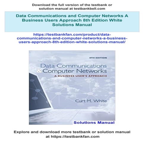 Data Communications and Computer Networks A Business Users Approach 8th ...