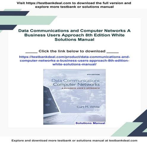 Data Communications and Computer Networks A Business Users Approach 8th ...
