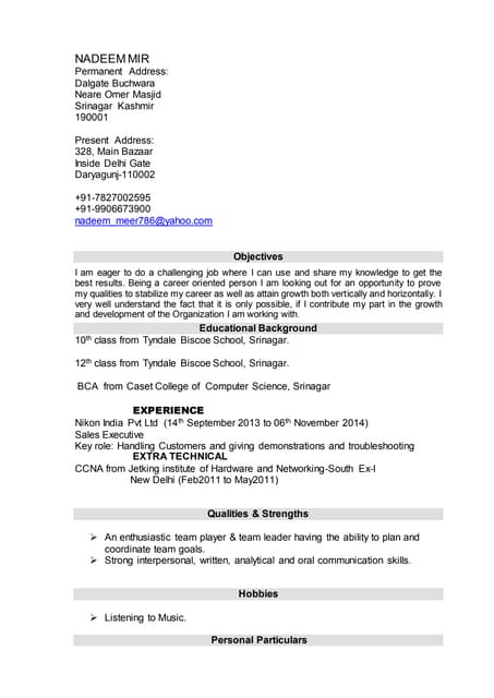 RESUME YOGENDRA. | PDF