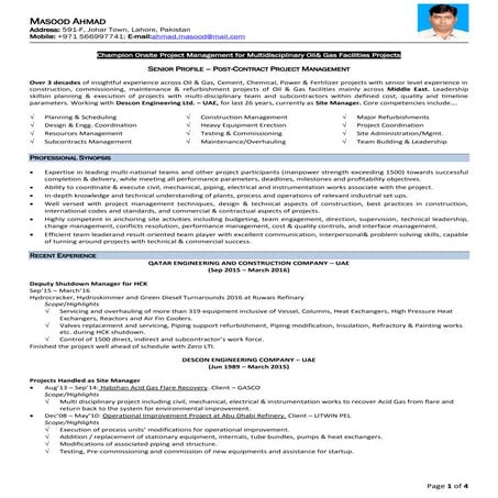 Resume - Masood Ahmad | PDF