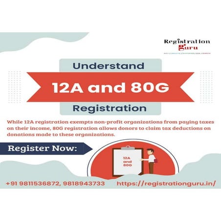 12a/80g and ngo registration services in Delhi | PDF