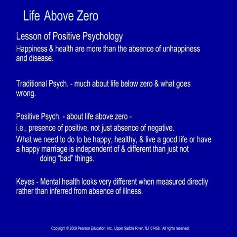 Above Zero it is all about life perspective | PPT