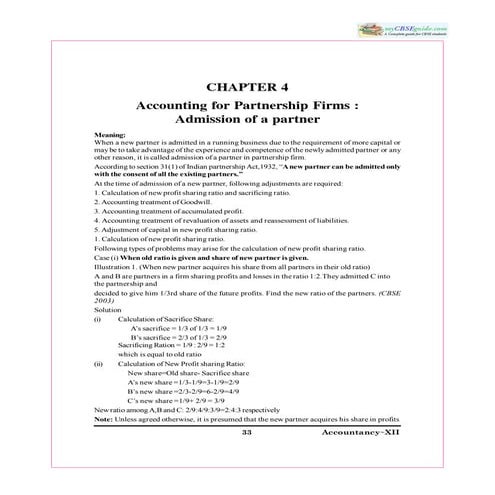 Admission of a partner | PPTX