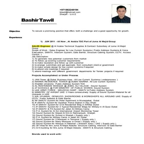 BILAL ALI CV | DOCX