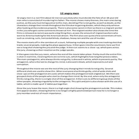 12 angry men techniques | DOCX