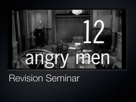 Lessons from 12 Angry Men | PPT