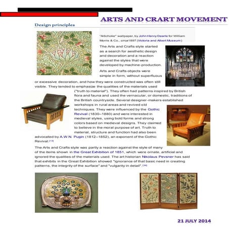 12 Arts & Craft Movement | DOCX