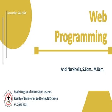 Web Programming 12 Authentication And Authorization Ppt 6697