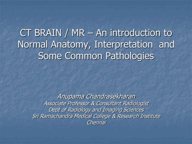 INTRA CRANIAL HEMORRHAGE- AGING BLOOD ON MRI | PPTX