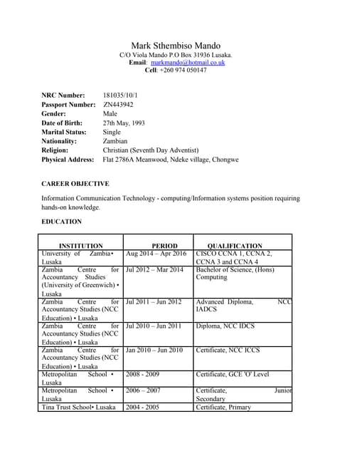 CURRICULUM VITAE updated | DOC