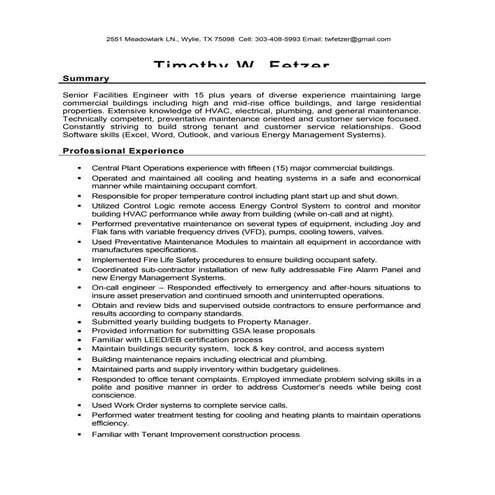 Bobby resume | DOC