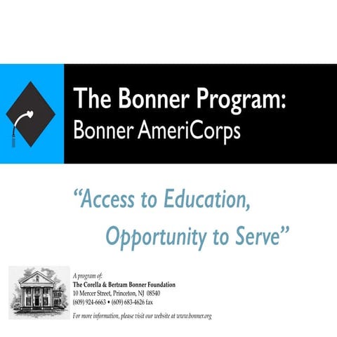 Bonner Ameri Corps Overview | PPT
