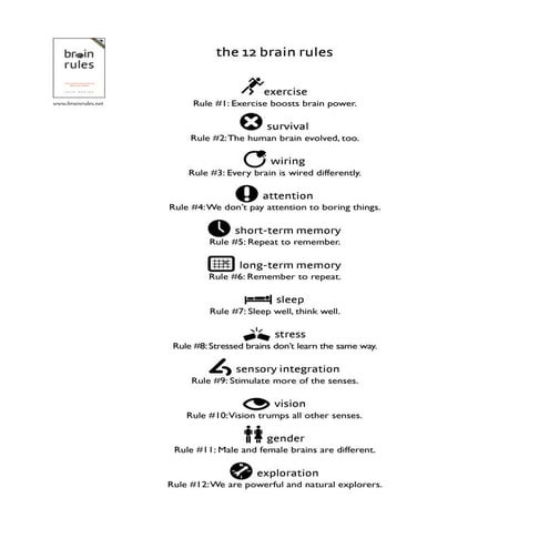 12 brain rules | PDF