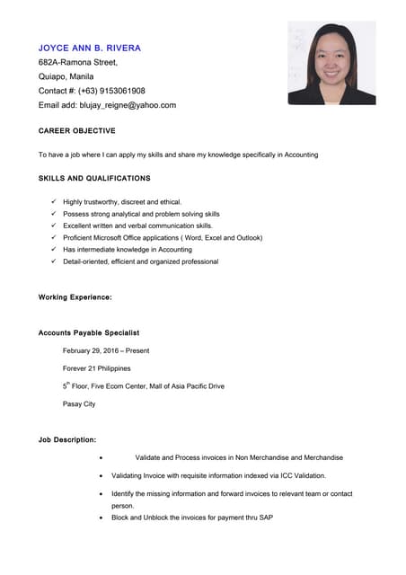 JANE UPDATED CV | DOCX | Hotels and Motels | Travel Type