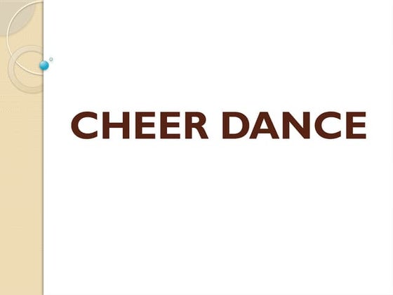 CHEERDANCE ppt.pptx | Cheerleading | Sports