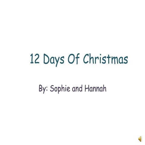 12 Days of Christmas Slideshow | PPT