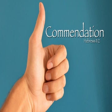 Commendation | PPT