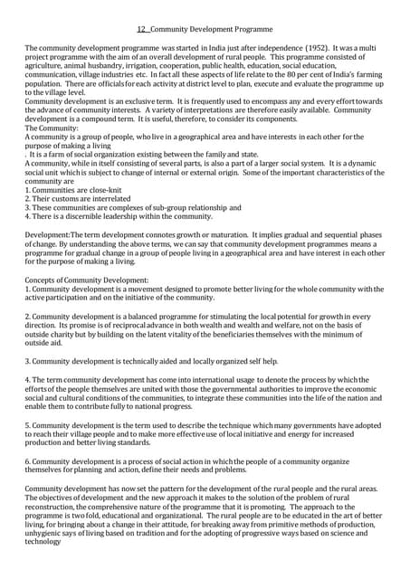 Community development | PPT