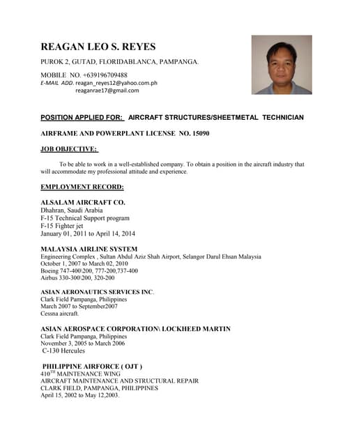 Sample Resume for OJT | DOCX | Resume Writing and Advice | Job Search