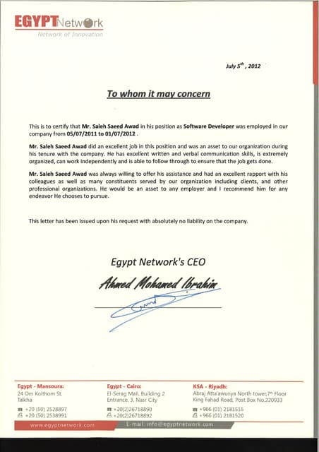 Saudi Benladen Group_Experience Certificate | PDF