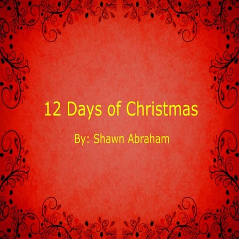 12 days of christmas | PPT