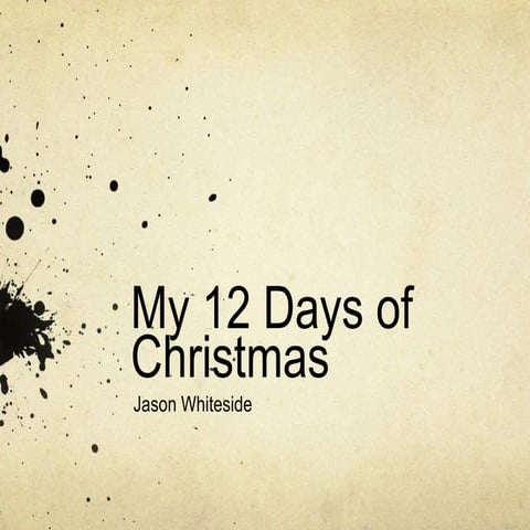 12 days of christmas modern with venessa and jason | PPT