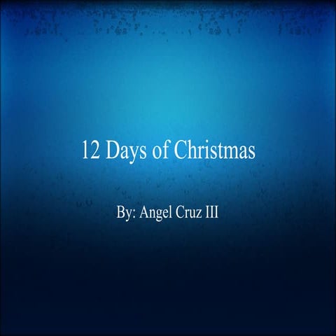 12 days of_christmas | PPT