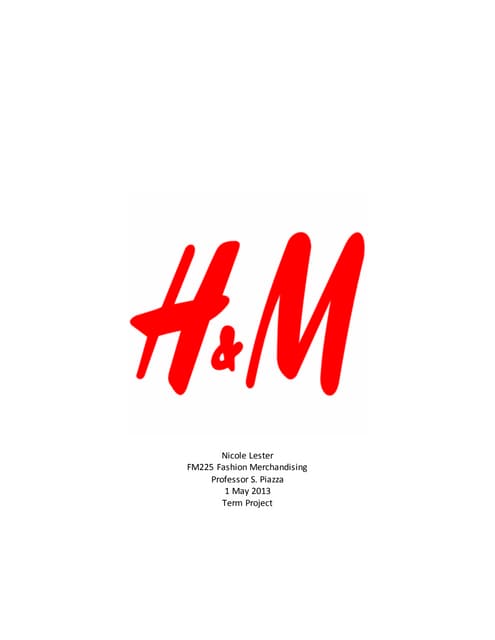 Brand Study of H&M | PPT