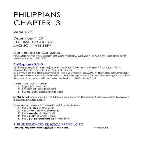 Philippians 3 | PPT