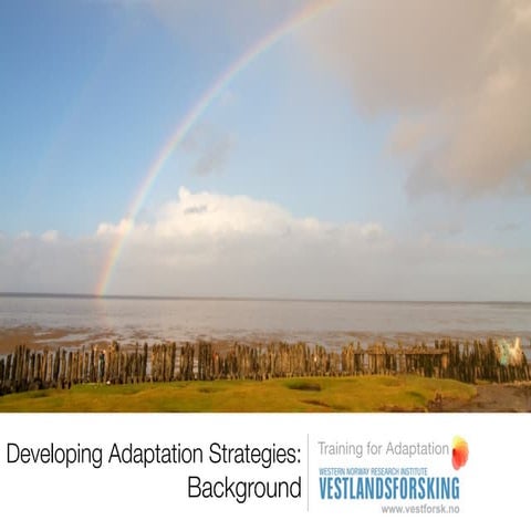 Developing adaptation strategies background training for adaptation | KEY