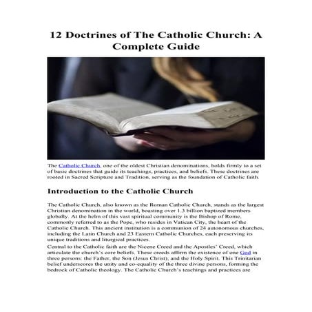 12 Doctrines of The Catholic Church A Complete Guide.docx