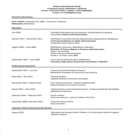 Maher Mufdi - CV | PDF